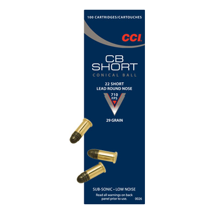 CCI® .22 Short CB Ammunition - .22 Short - 29 Grain - LRN - 710 fps ...